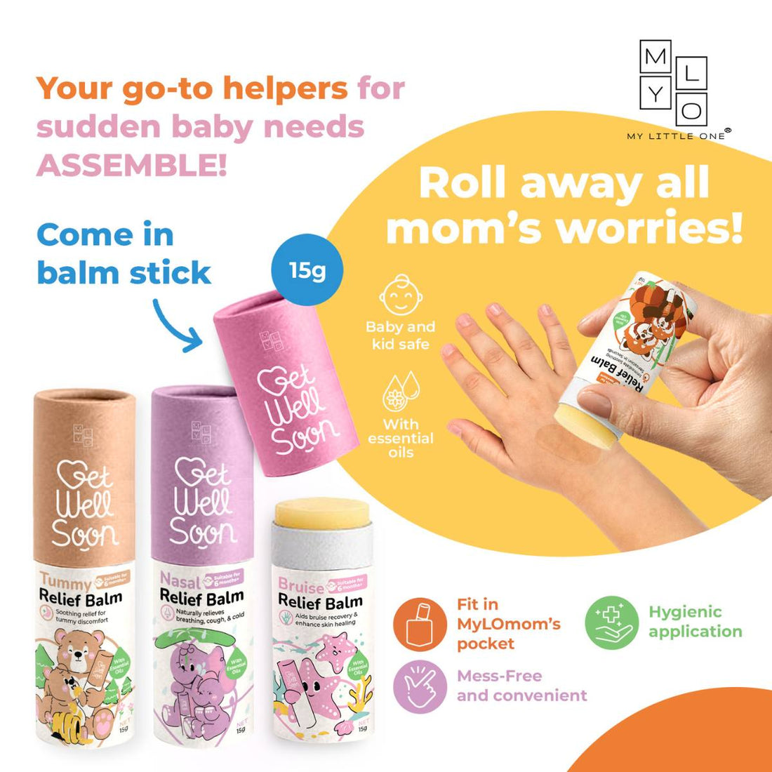 MyLO GWS Relief Balm Sticks (15g) – MyLO Mom